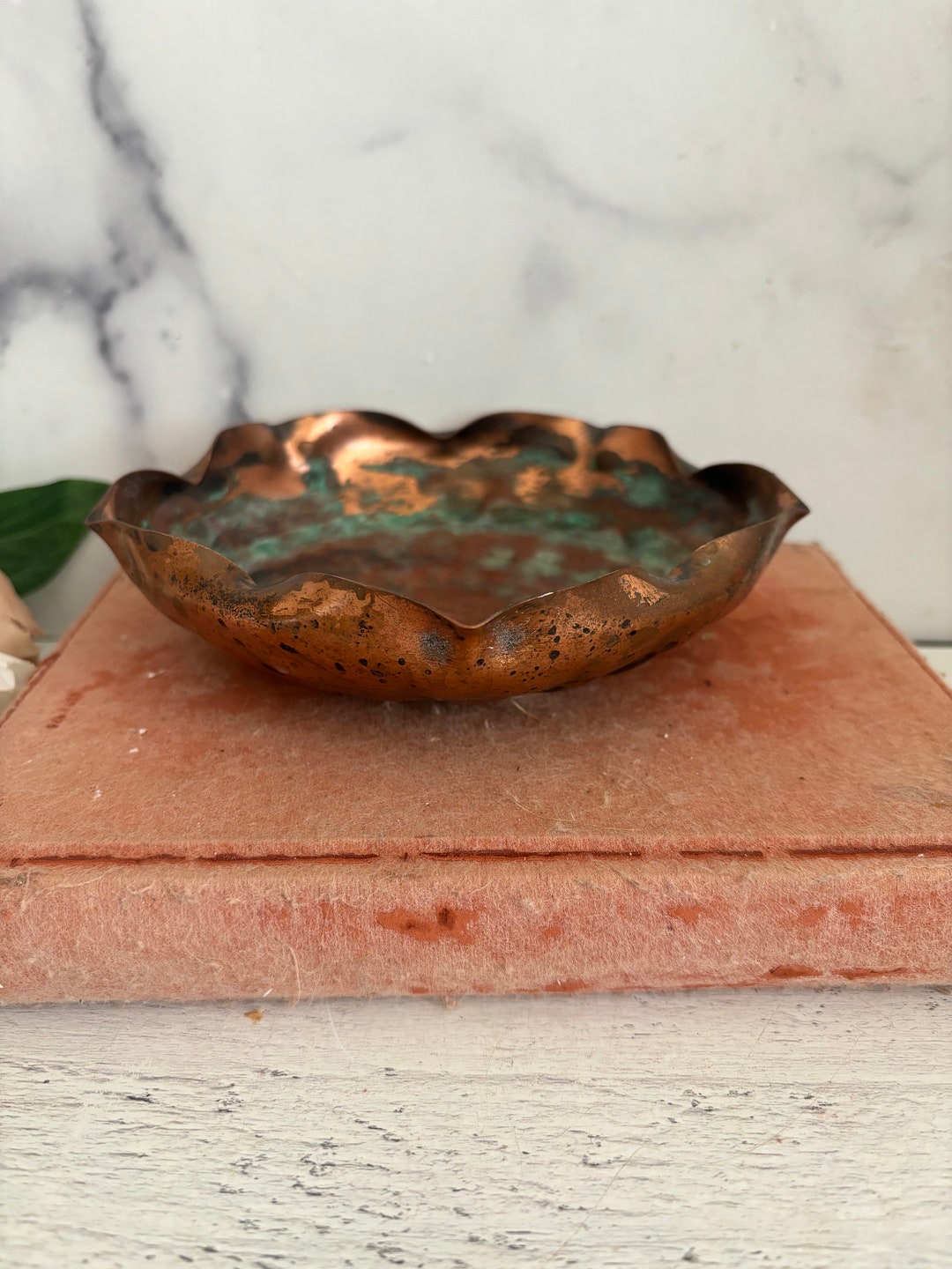 Antique Copper Bowl, USA Copper Bowl, Handmade Copper Bowl, Patina ...