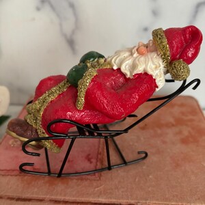 Vintage Santa, Small Santa, Rocking Santa, Colorful Santa, Old Santa ...