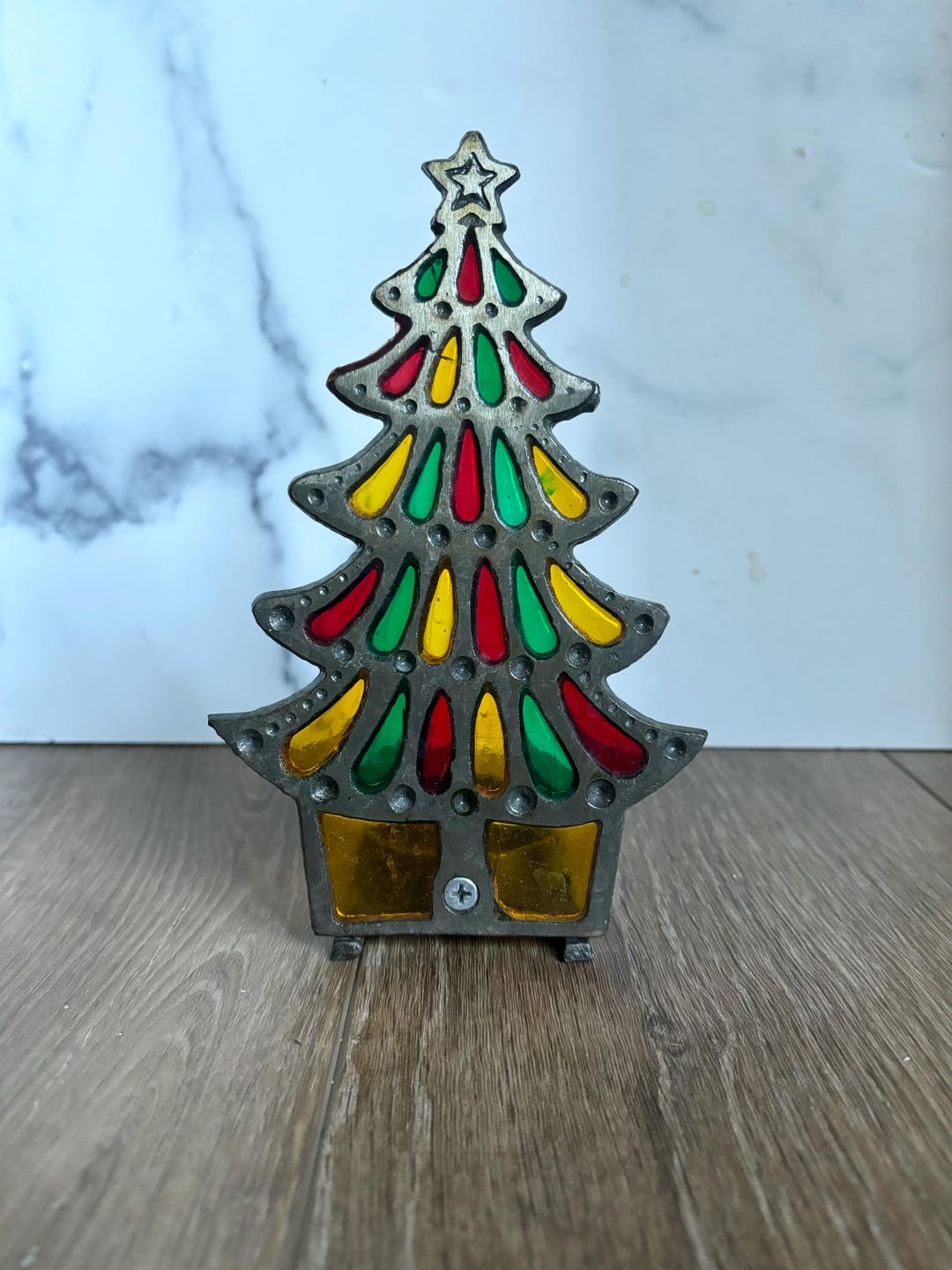 Stained Glass Tea Light, Tea Light Christmas Tree, Stained Glass ...