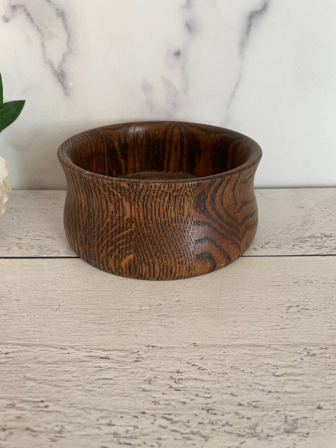 Heirloom Oak, Vintage Wood Bowl, Oak Bowl, Catch All Dish, Decorative ...