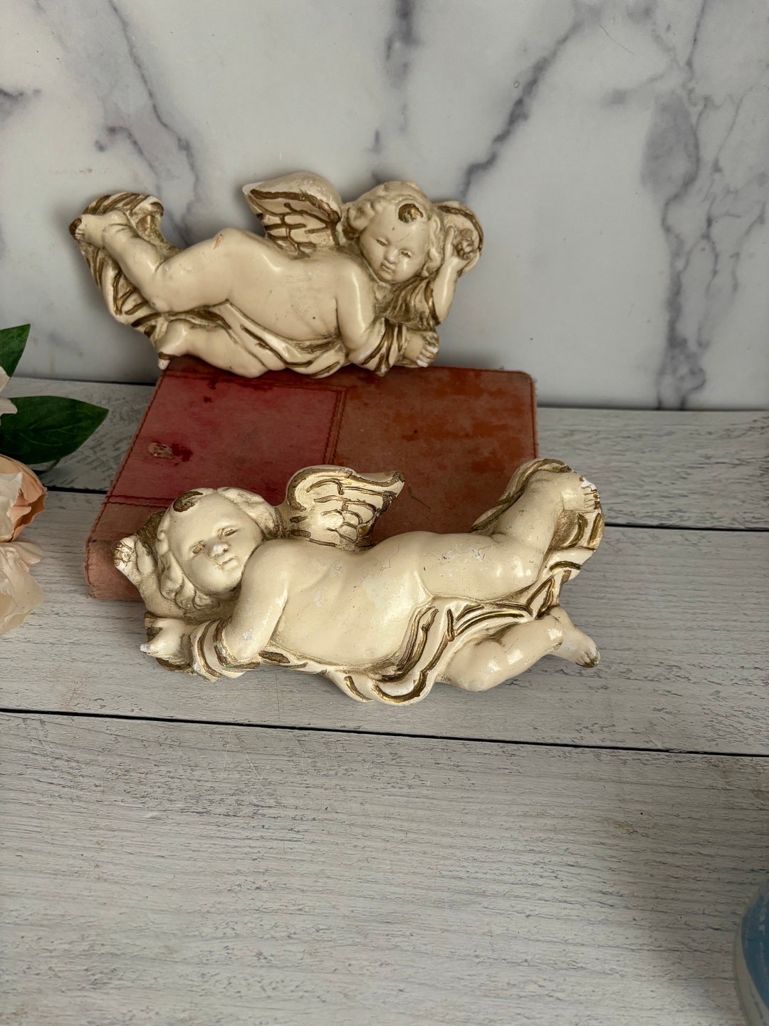 Vintage Cherubs, Vintage Angels, White Cherub, White Angels, Wall Cherubs, Wall Angels, Cherub ...