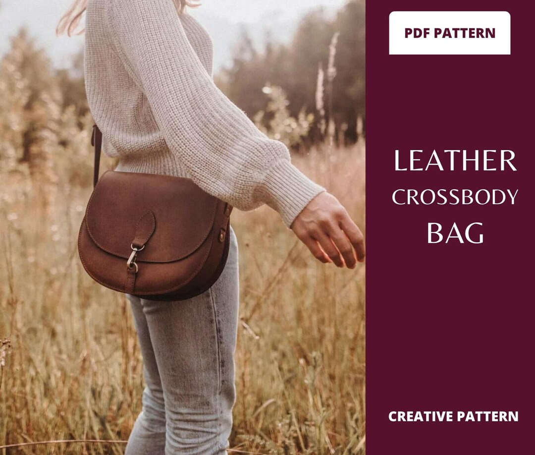 Leather Crossbody Bag PDF Sewing Pattern Crossbody Bag Pattern Purse ...