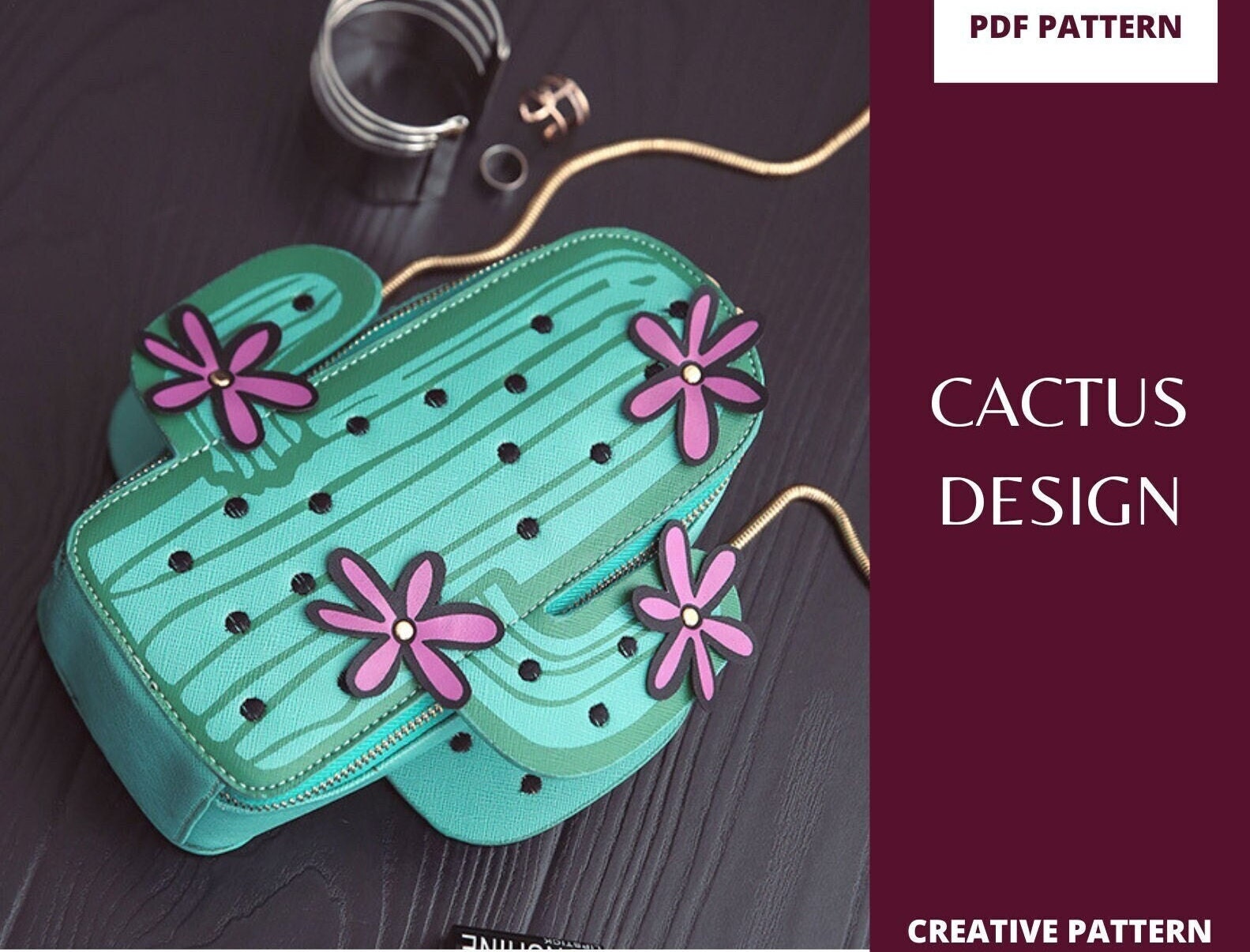 Cactus Bag PDF Sewing Pattern Crossbody Bag Pattern Purse Pattern ...