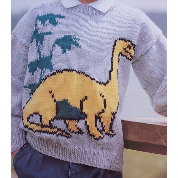 Dinosaur Knitting Pattern - Etsy