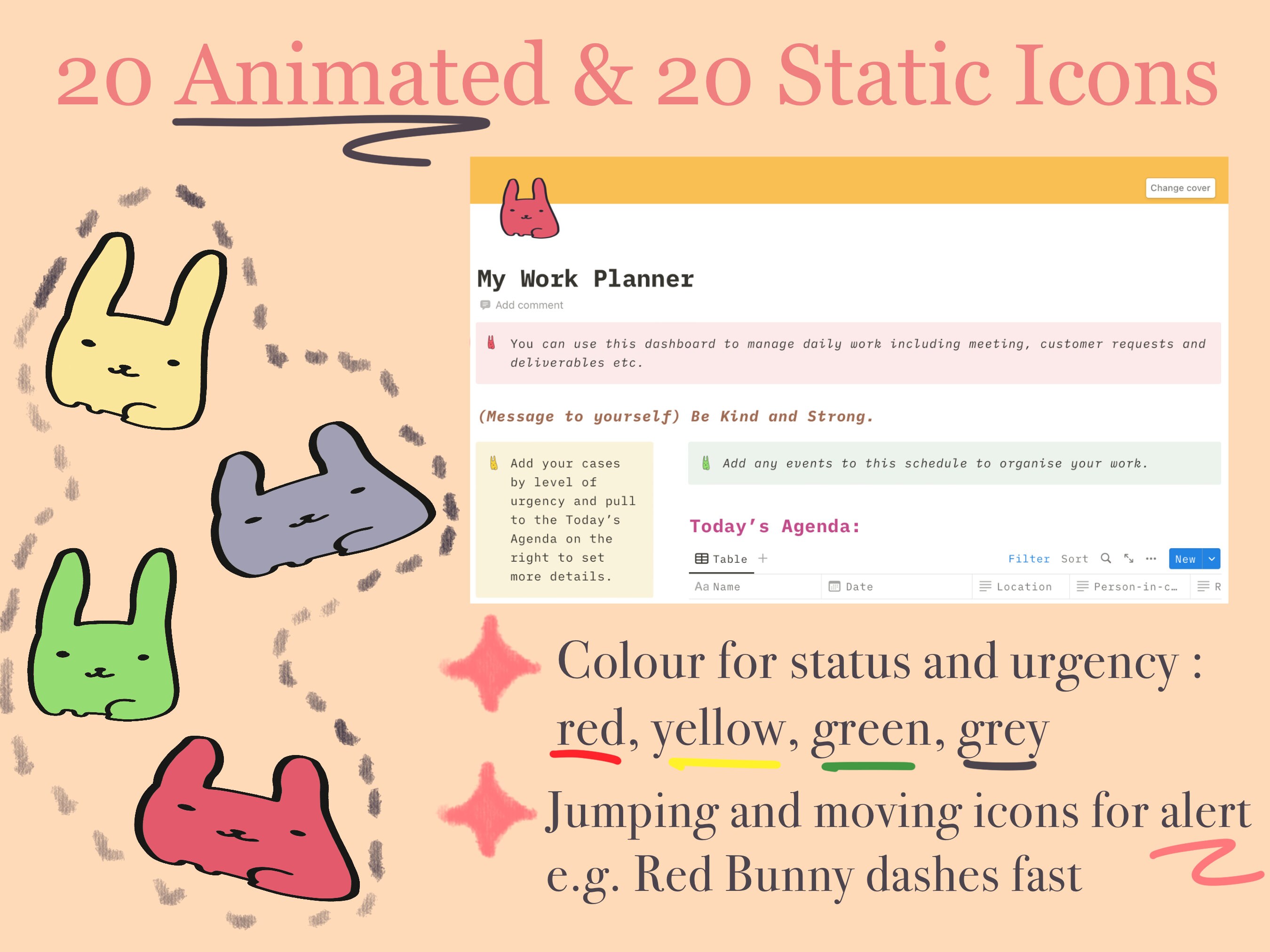 Cute Animated Moving Icons