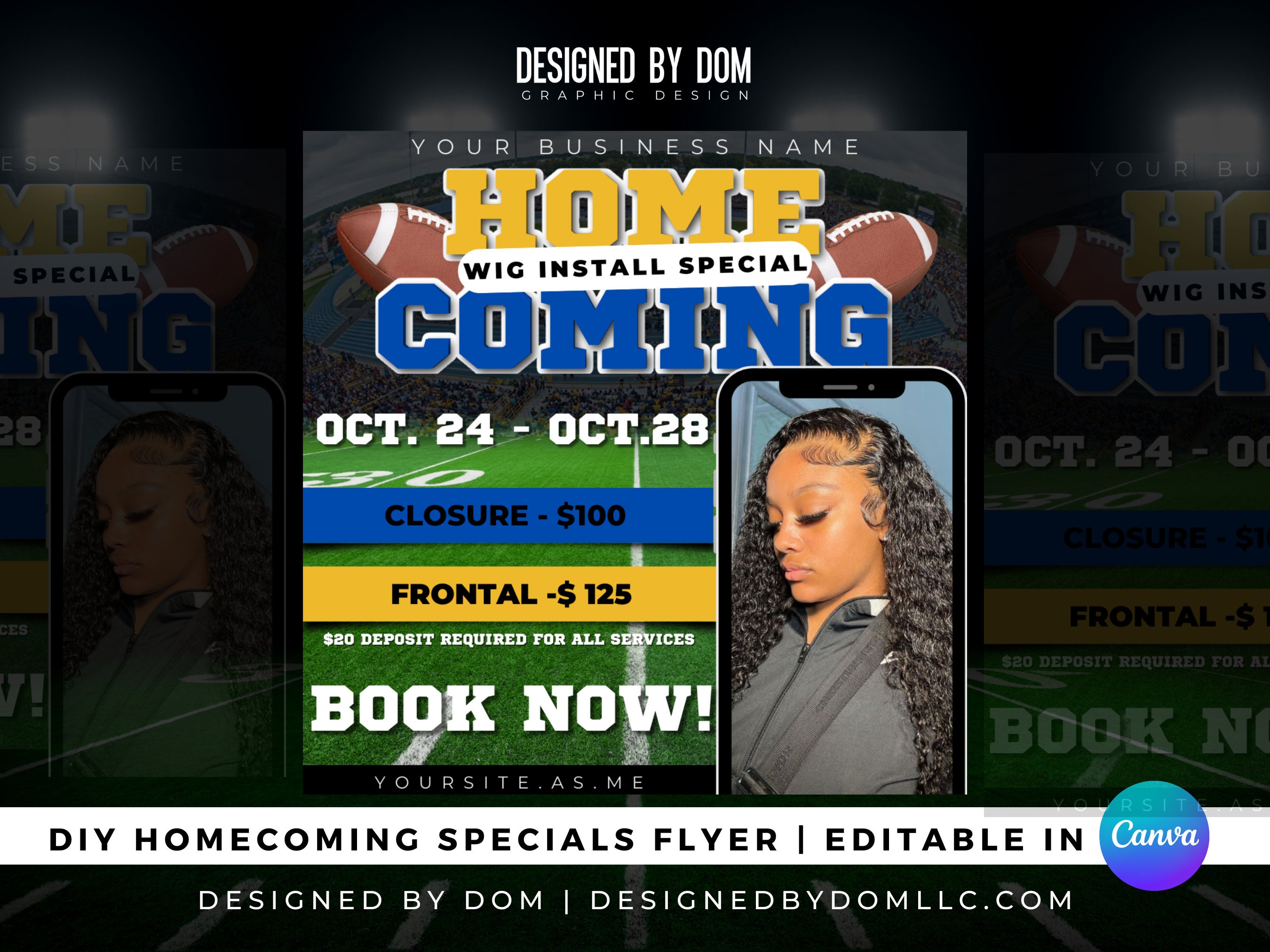 Homecoming Flyer, Homecoming Flyer for Hairstylists, Homecoming Hair ...