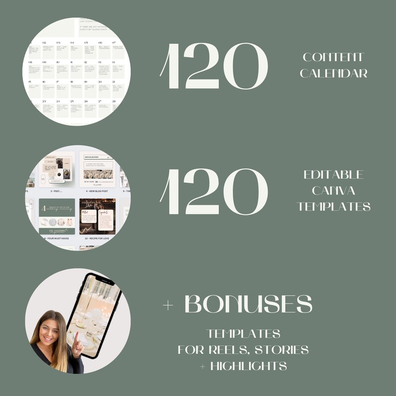 Four Month Calendar Prompt + Canva Templates to Boost IG Engagement for ...