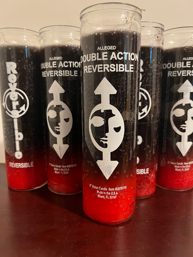 Reversible Double Action Candle for Orisha, Santeria , Hoodoo, Rootwork ...