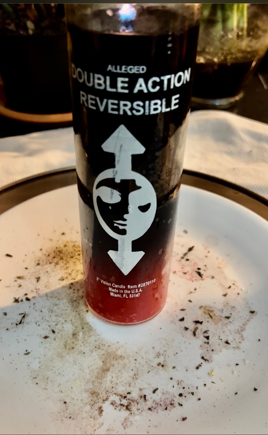 Reversible Double Action Candle for Orisha Santeria Hoodoo | Etsy