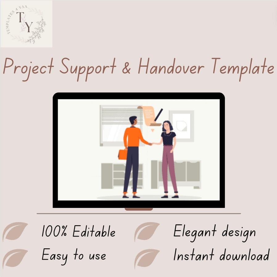 Seamless Project Support & Handover: Microsoft Word Template for ...