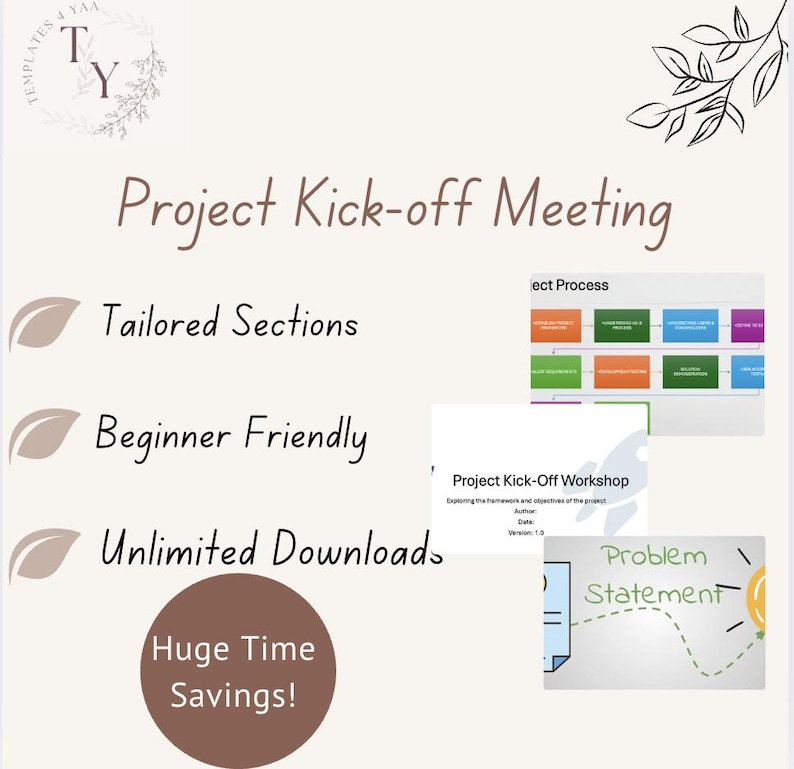 Strategic Blueprint: Project Kick-off Meeting/workshop Template - Etsy