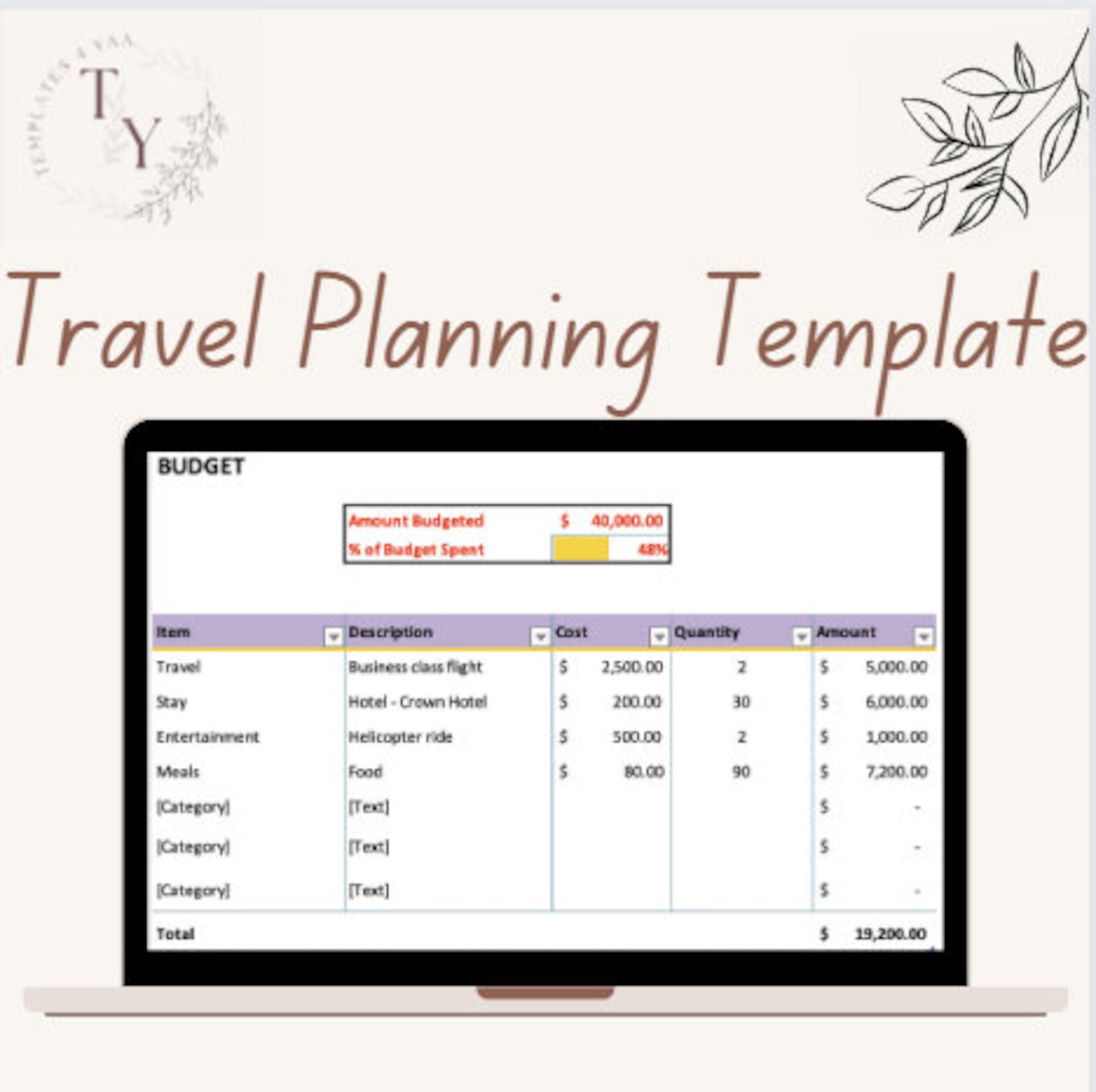 Ultimate Travel Planning Excel Template: Organize Your Adventures With Ease - Etsy