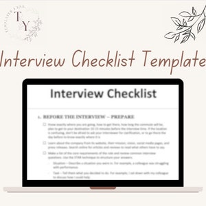 Interview Excellence: Comprehensive PDF Interview Checklist - Etsy