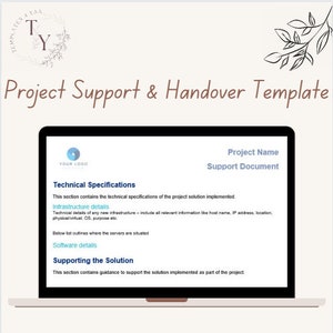 Seamless Project Support & Handover: Microsoft Word Template for ...