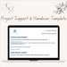 Seamless Project Support & Handover: Microsoft Word Template for ...