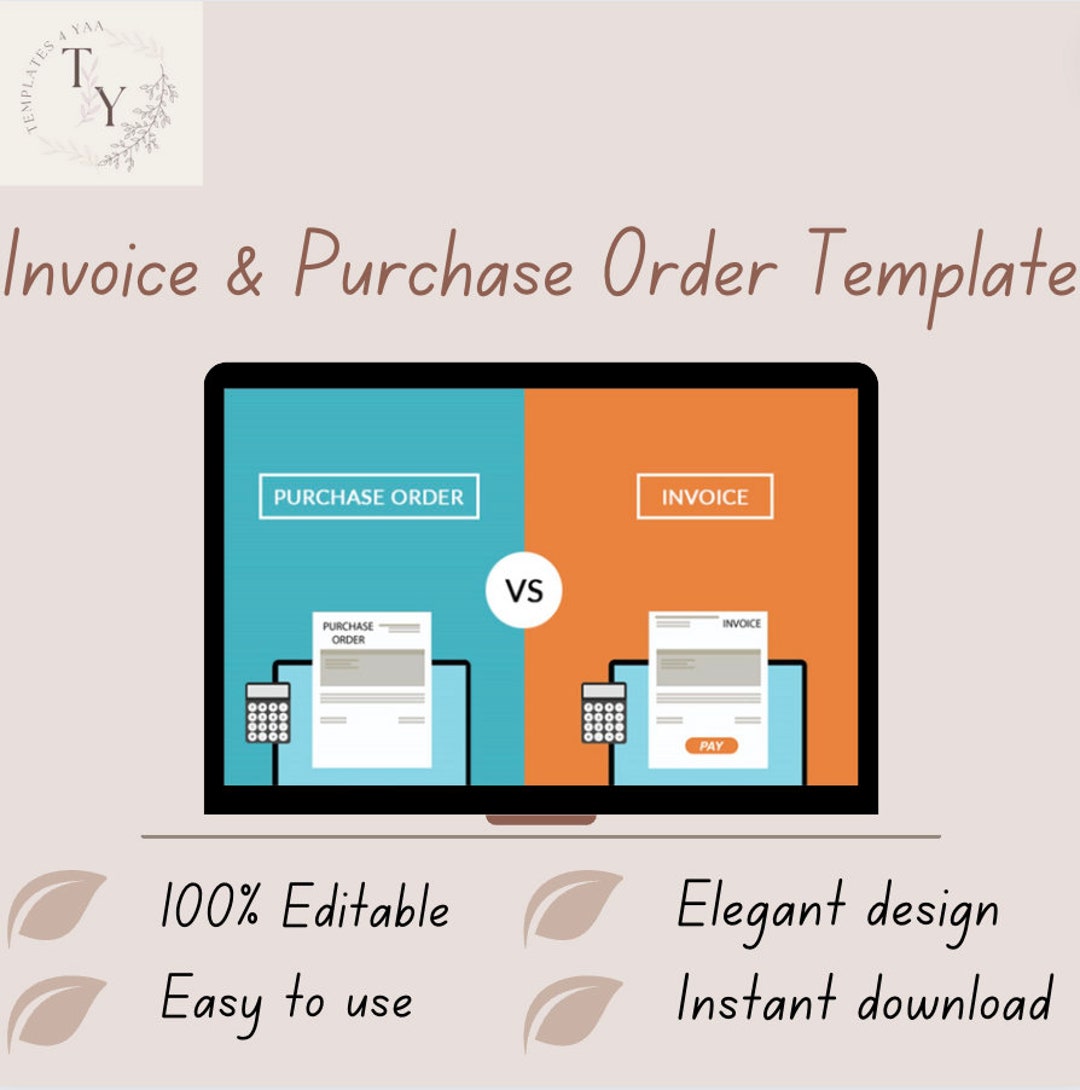 Business Essentials Pack: 2-in-1 Invoice & Purchase Order Templates ...