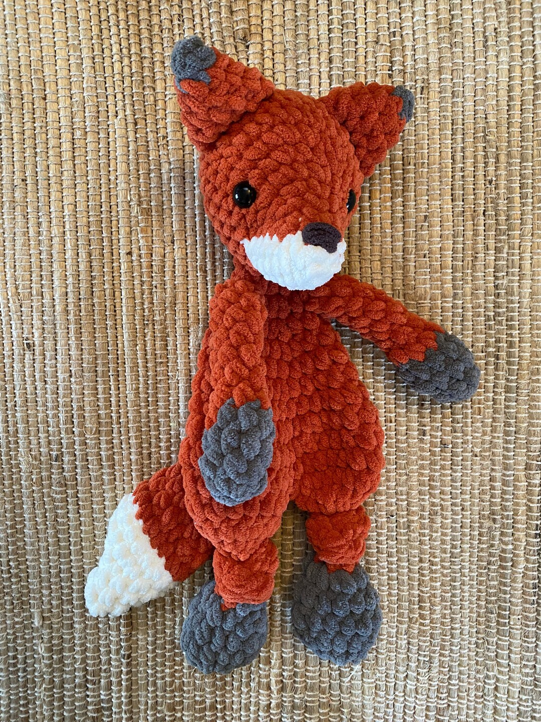 Crochet Fox Snuggler / Fox Lovey / Fox Snuggler / Crochet Fox / Ready ...