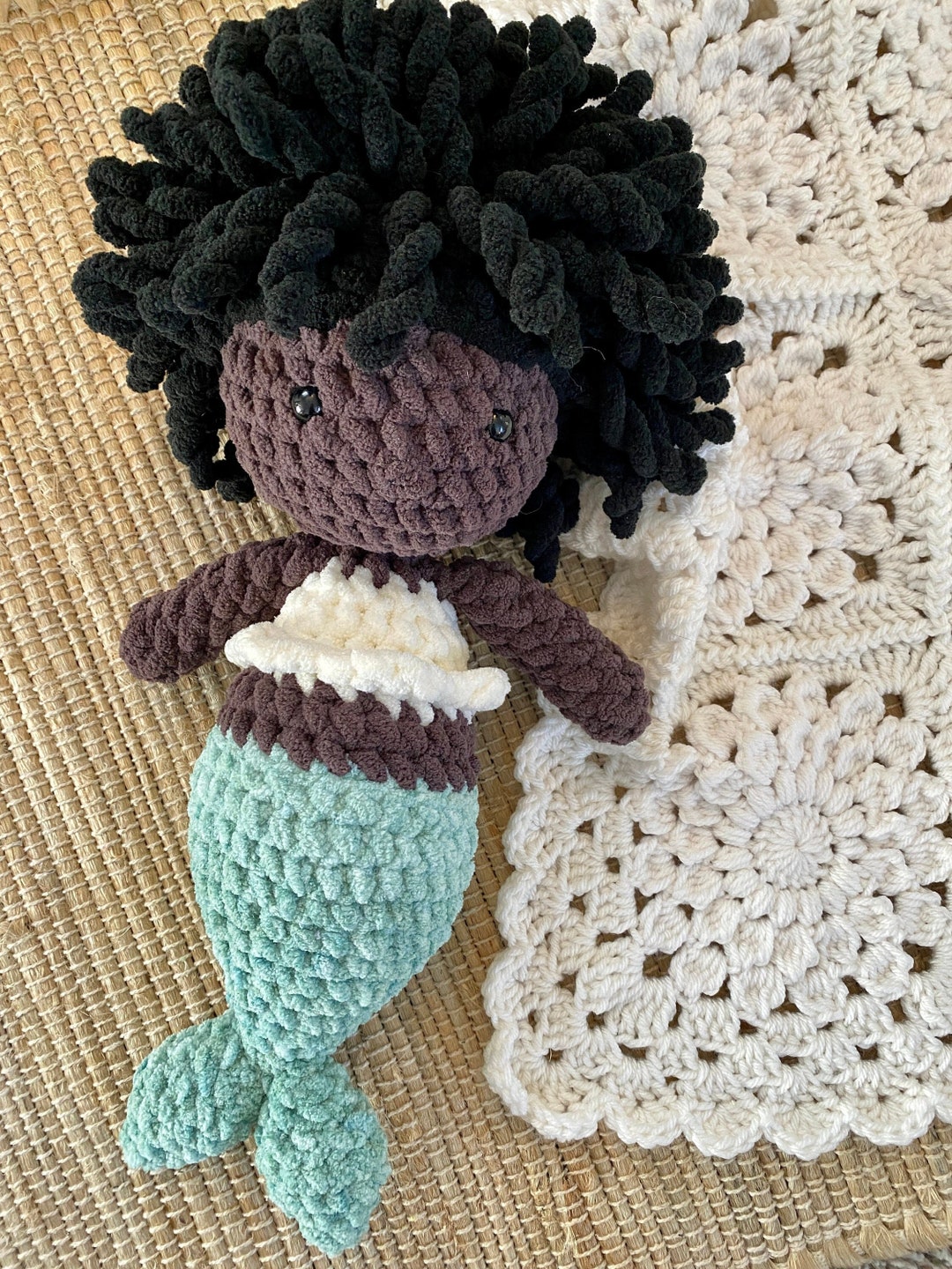 Mini Mermaid Stuffy / Mermaid Stuffed Toy / Crochet Mermaid / Ready to ...