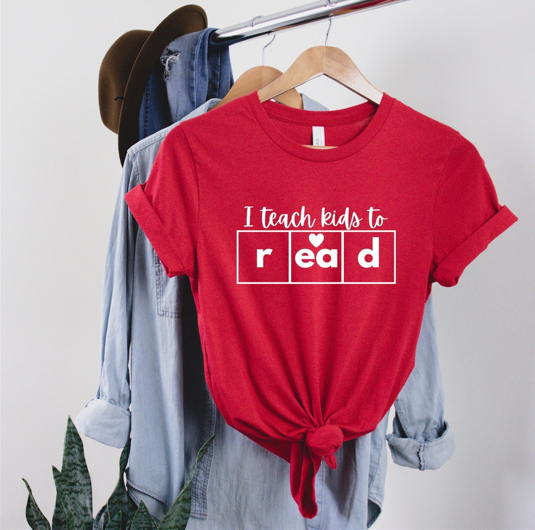 I Teach Kids to Read Shirt, Reading Teacher Shirt, Reading Specialist ...