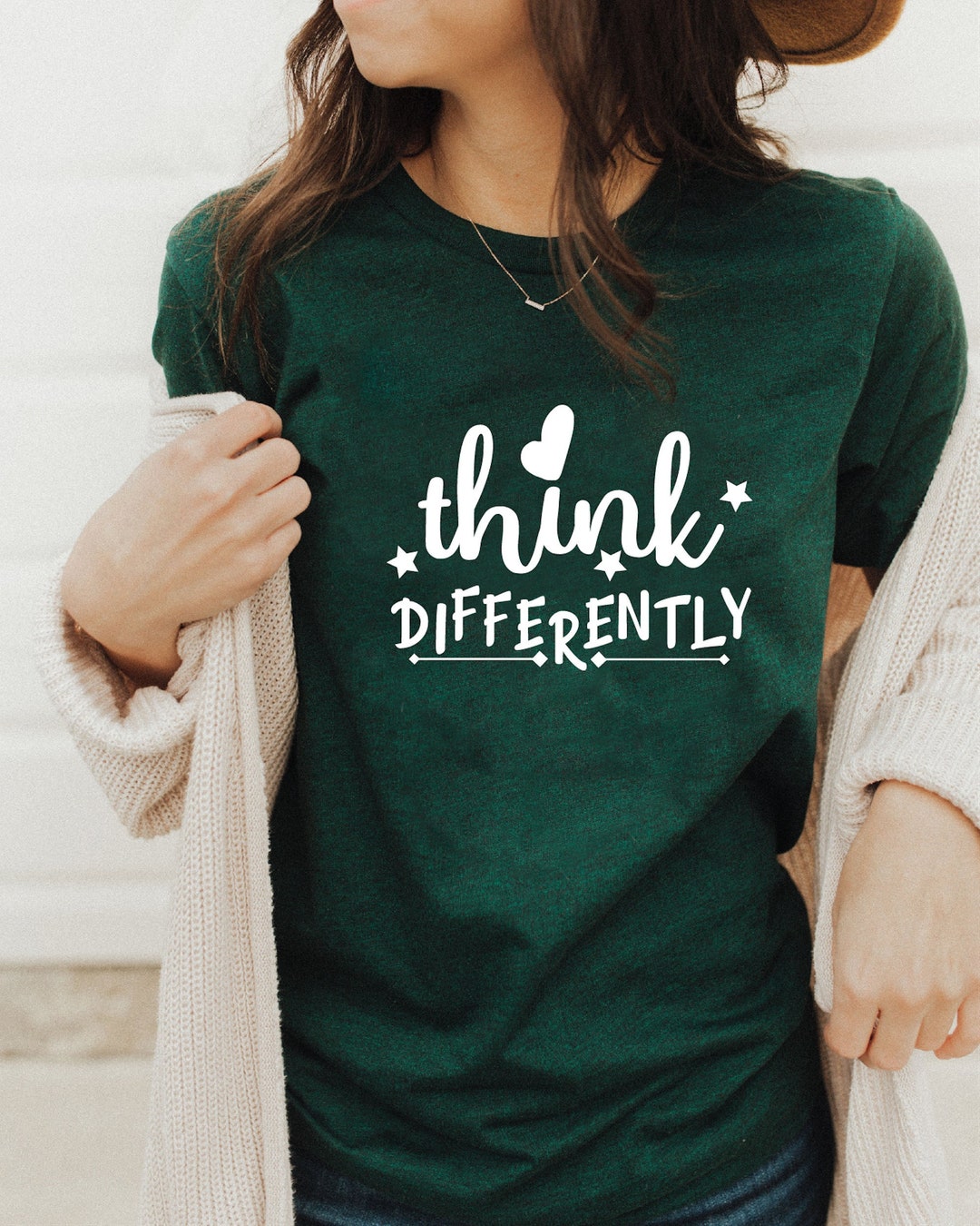 Think Differently Shirt, Think Shirt, Motivational Shirt, Different ...
