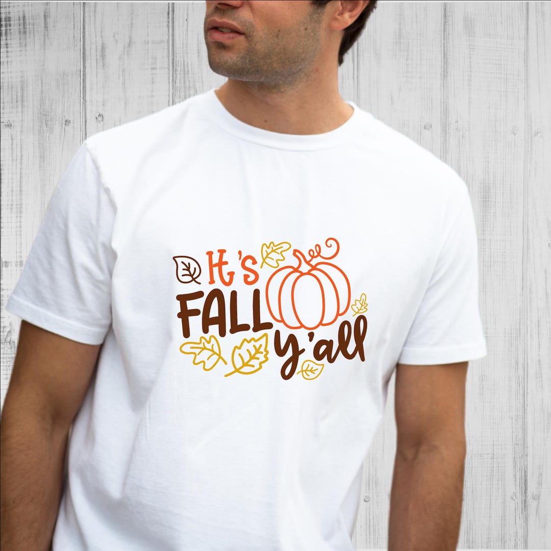 It's Fall Yall Shirt, Cute Thanksgiving Tee, Pumpkin Season Tee, Cozy ...