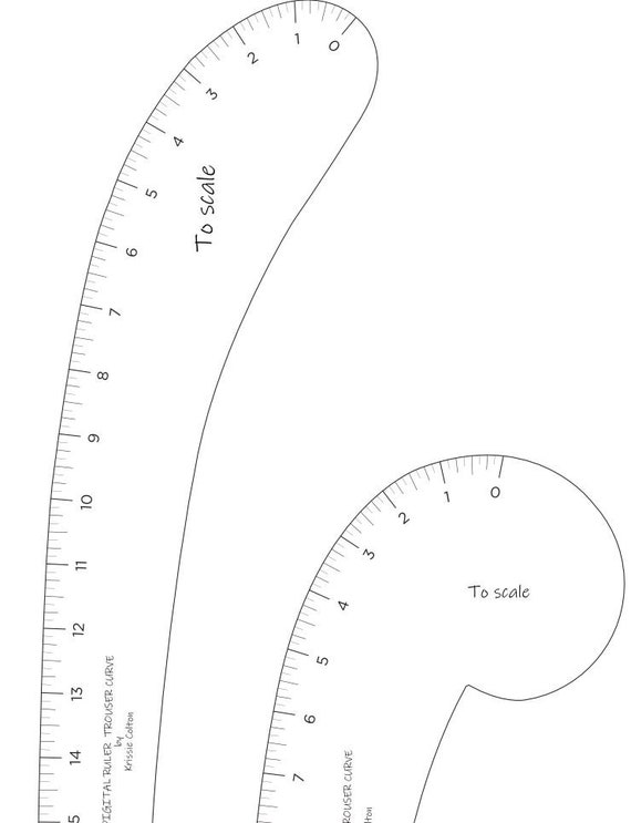 Printable French Curve
