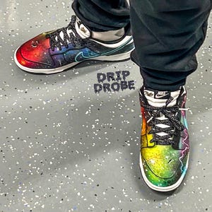 Custom Retro Dunk Lows – Hand-painted Galaxy Dunks – Unique Custom ...