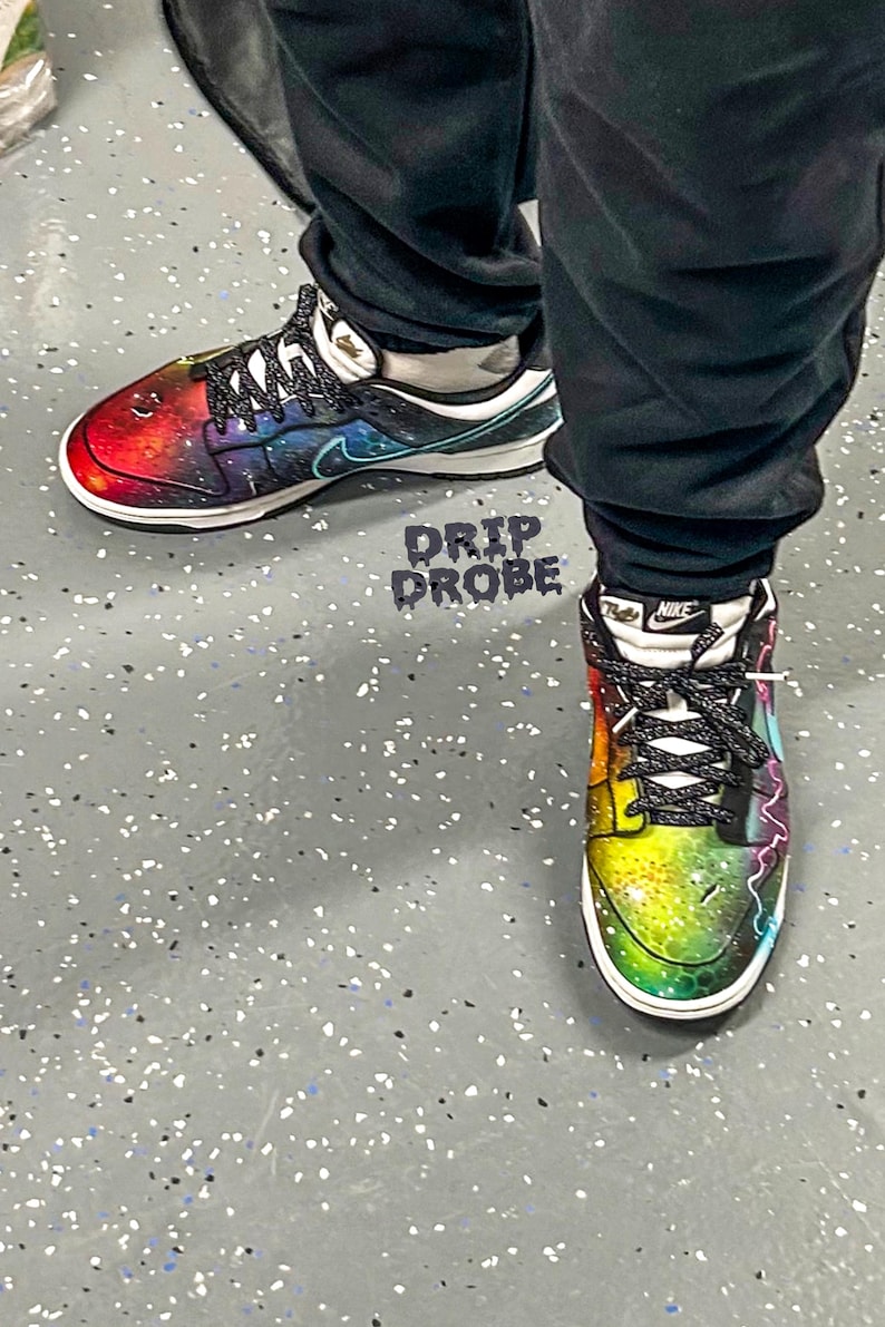 Custom Retro Dunk Lows – Hand-painted Galaxy Dunks – Unique Custom ...