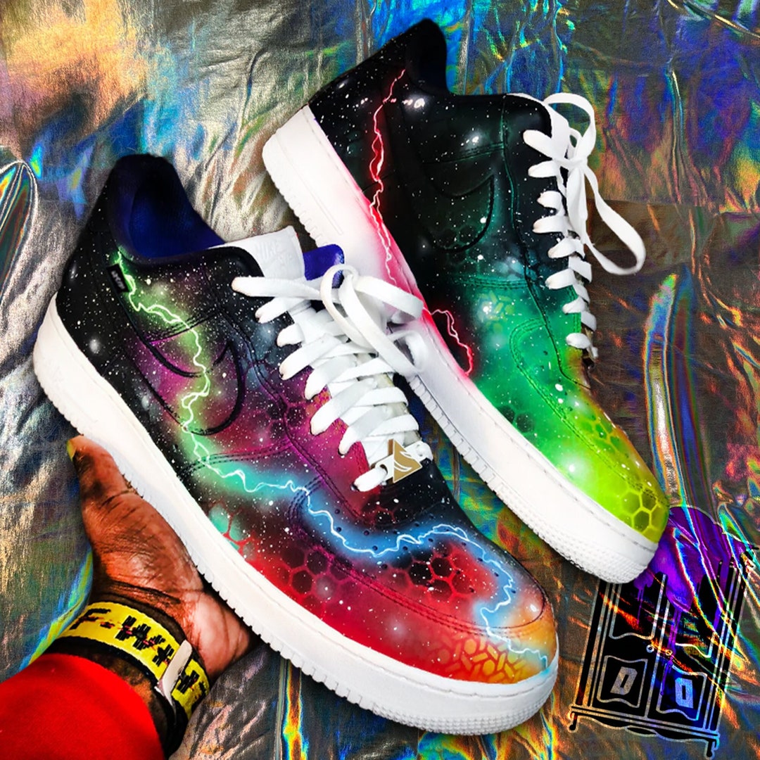 Custom Galaxy AF1 no Drip - Etsy