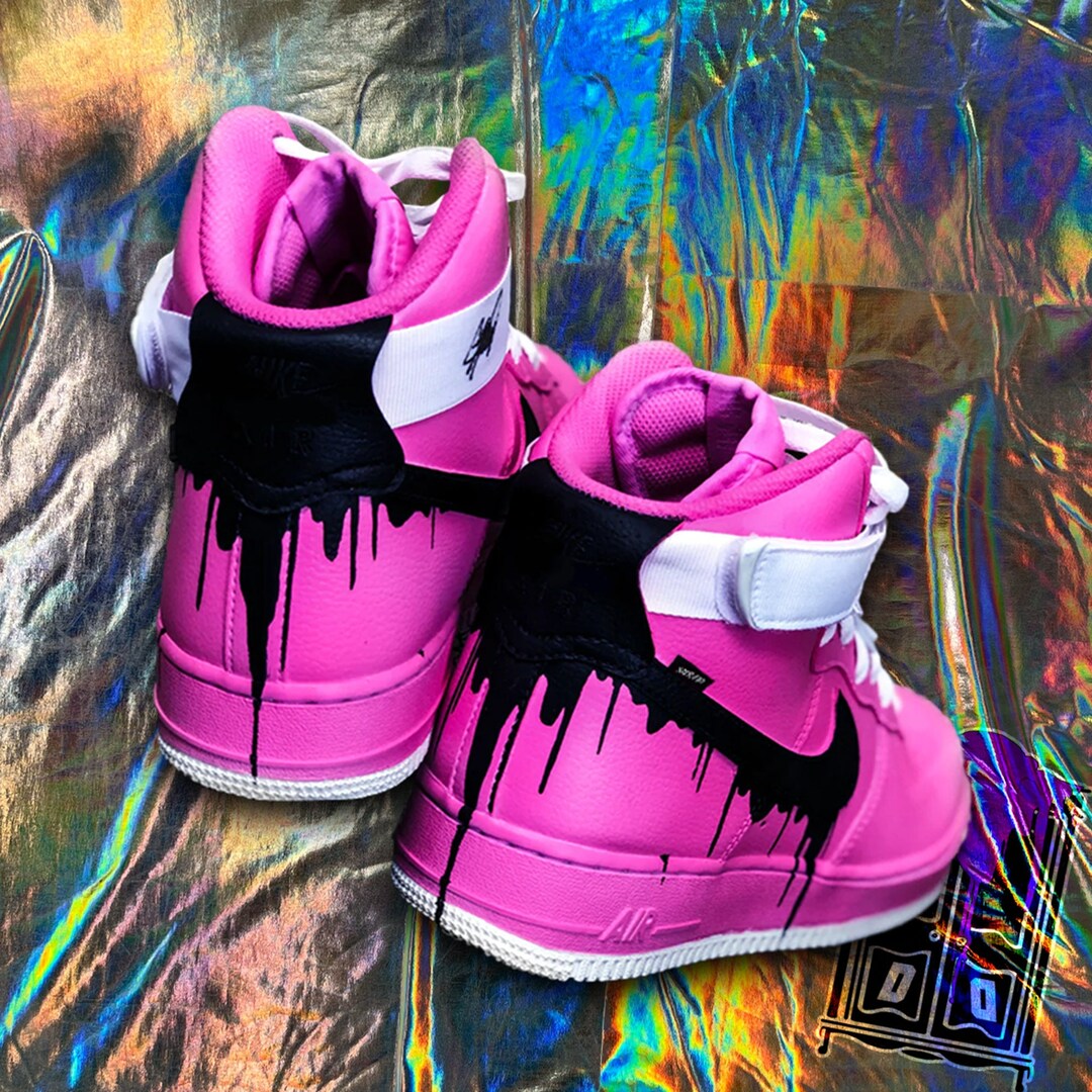 Custom Hand-painted Drip AF1 Sneakers - Etsy