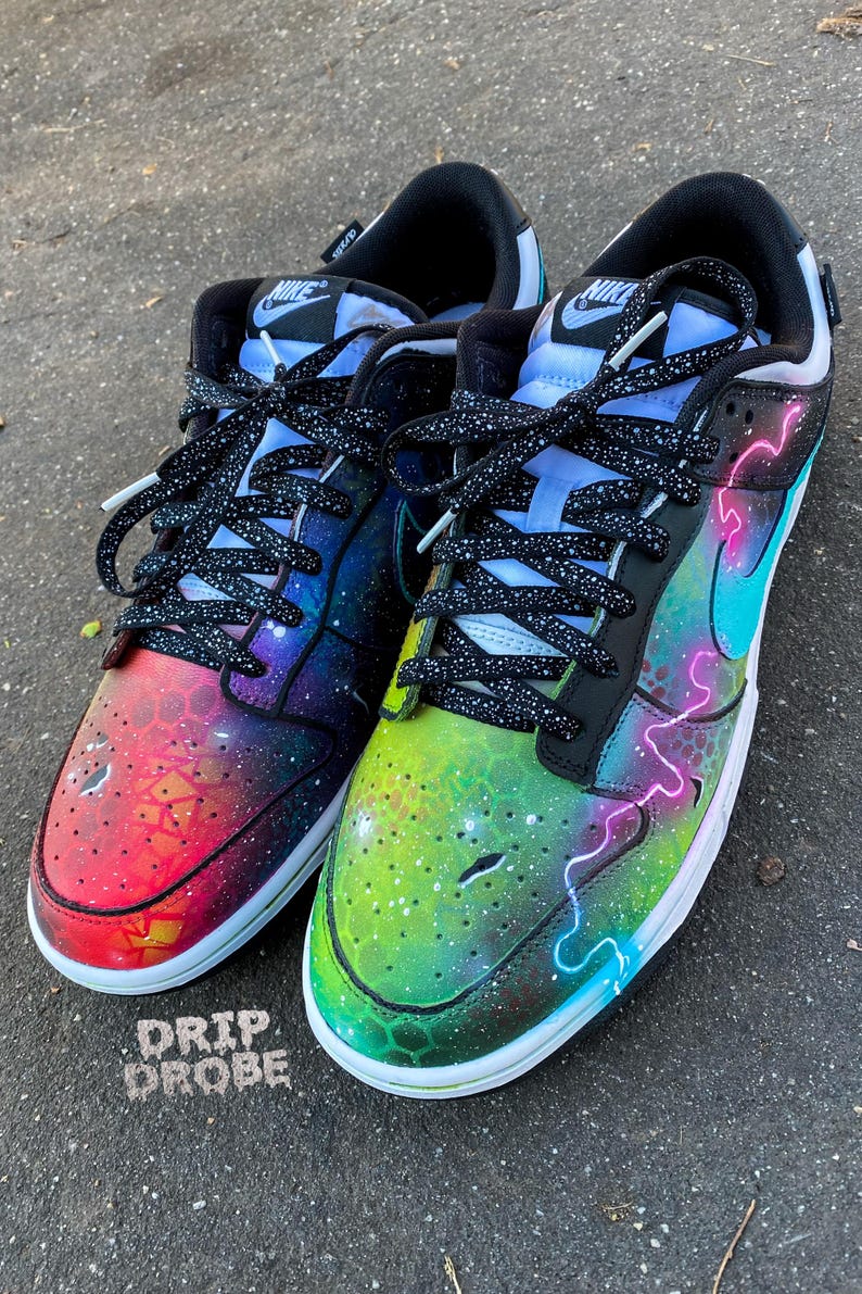 Custom Retro Dunk Lows – Hand-painted Galaxy Dunks – Unique Custom ...