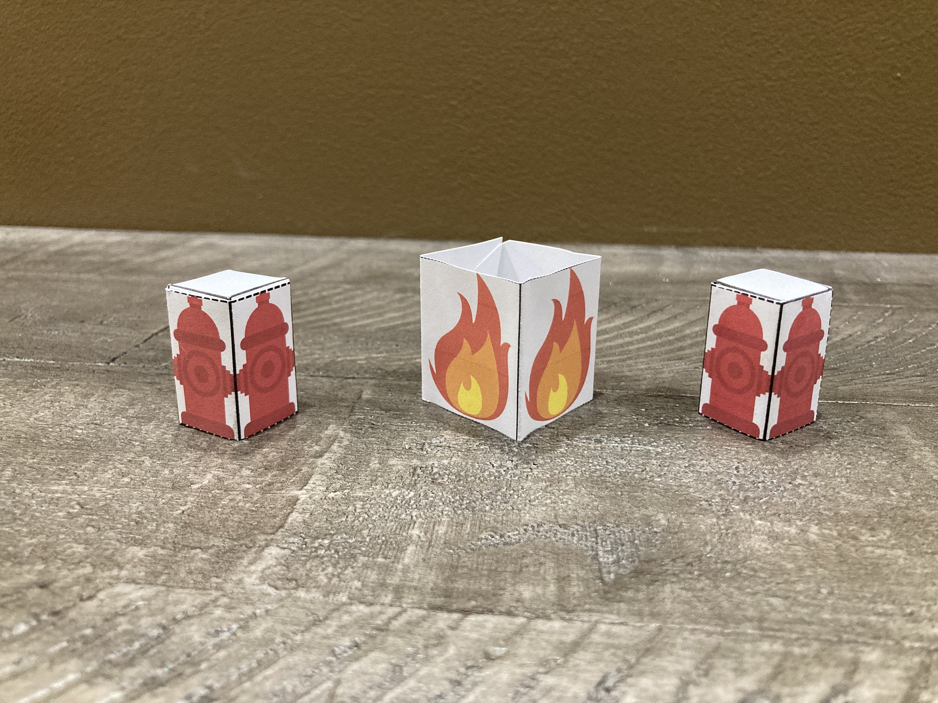 Printable Paper Fire Station: {large} - With Fire Truck - Digital ...