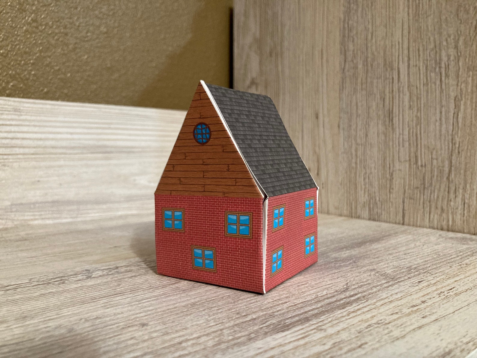 Printable Paper House: With Tree and Pathway - Digital Download - Etsy