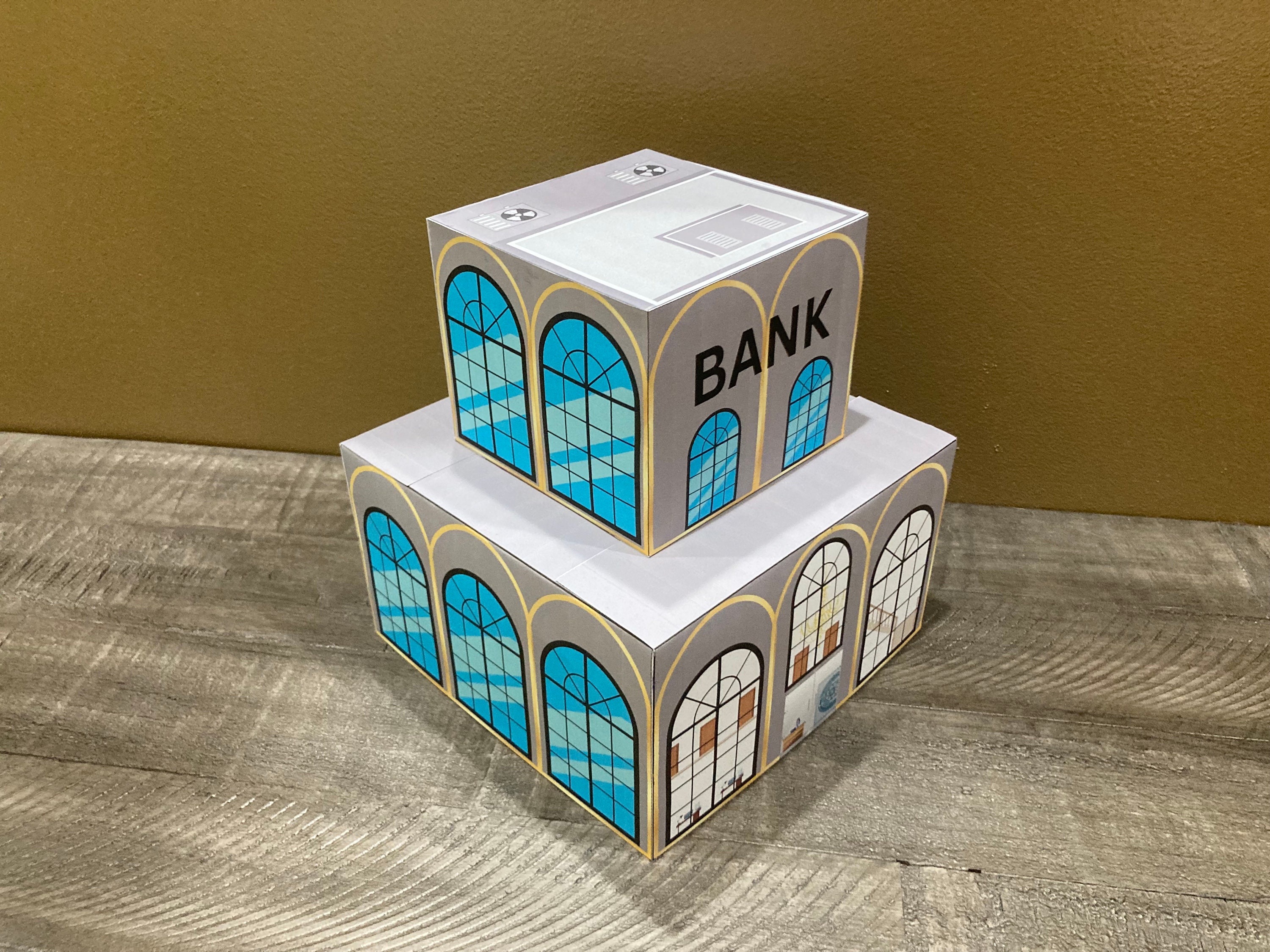 Printable Paper Bank: With Bank Truck and ATM - Digital Download - Etsy