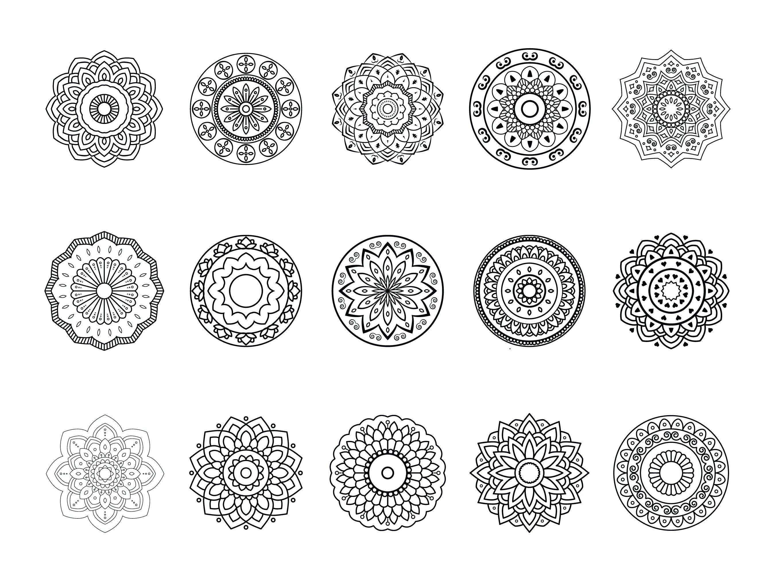 Printable Easy Mandala Coloring Pages for Kids | 52 Fun Mandala ...