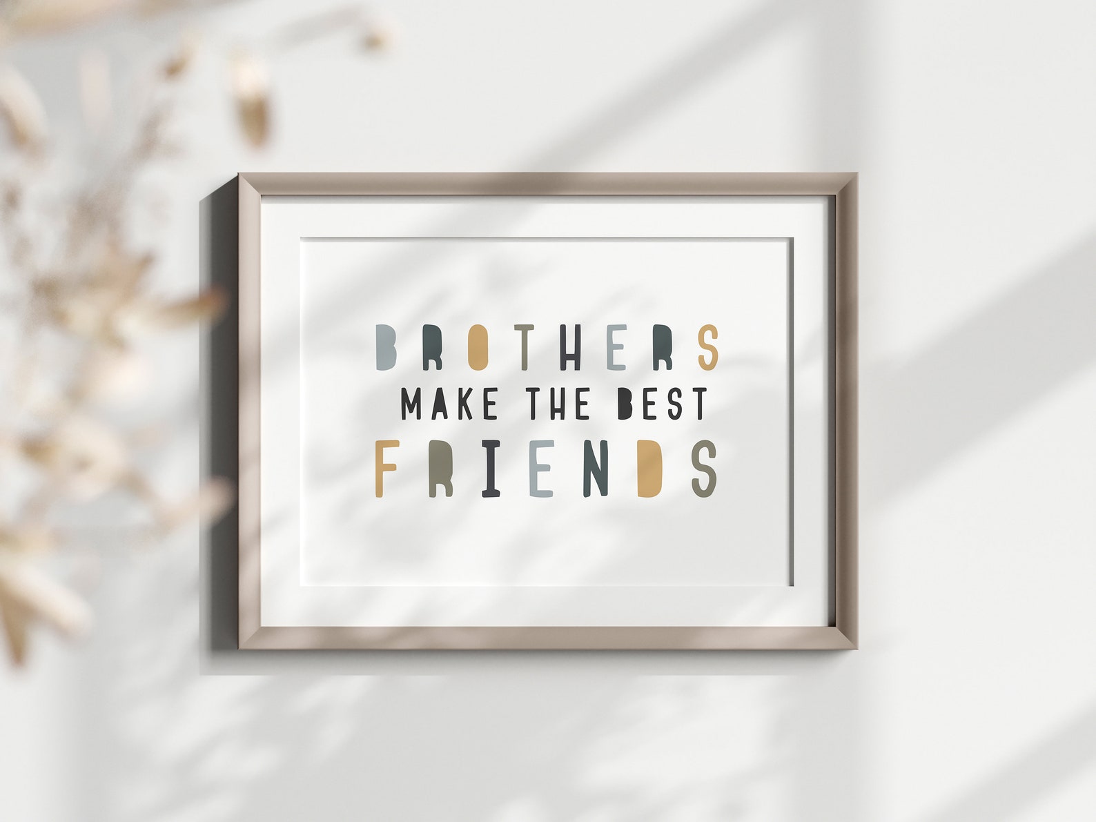 Brothers Make the Best Friends Printable Boy Nursery Prints Brothers ...