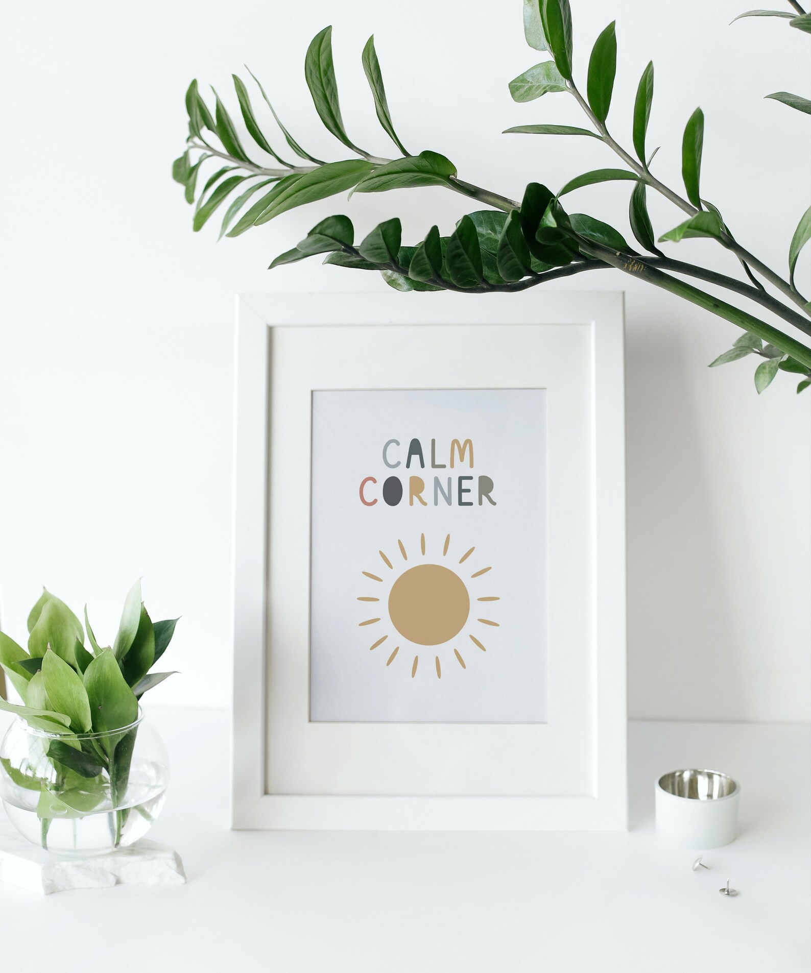 Mindfulness Calm Corner Sign Wall Art Instant Download Calming Corner ...