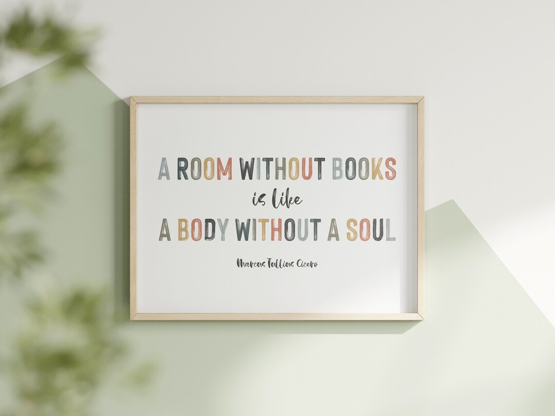 Reading Corner Quote Wall Art Book Lover Gift Reading Corner Kids Wall ...
