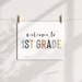 Welcome to First Grade Classroom Decor Posters Boho Rainbow Classroom ...
