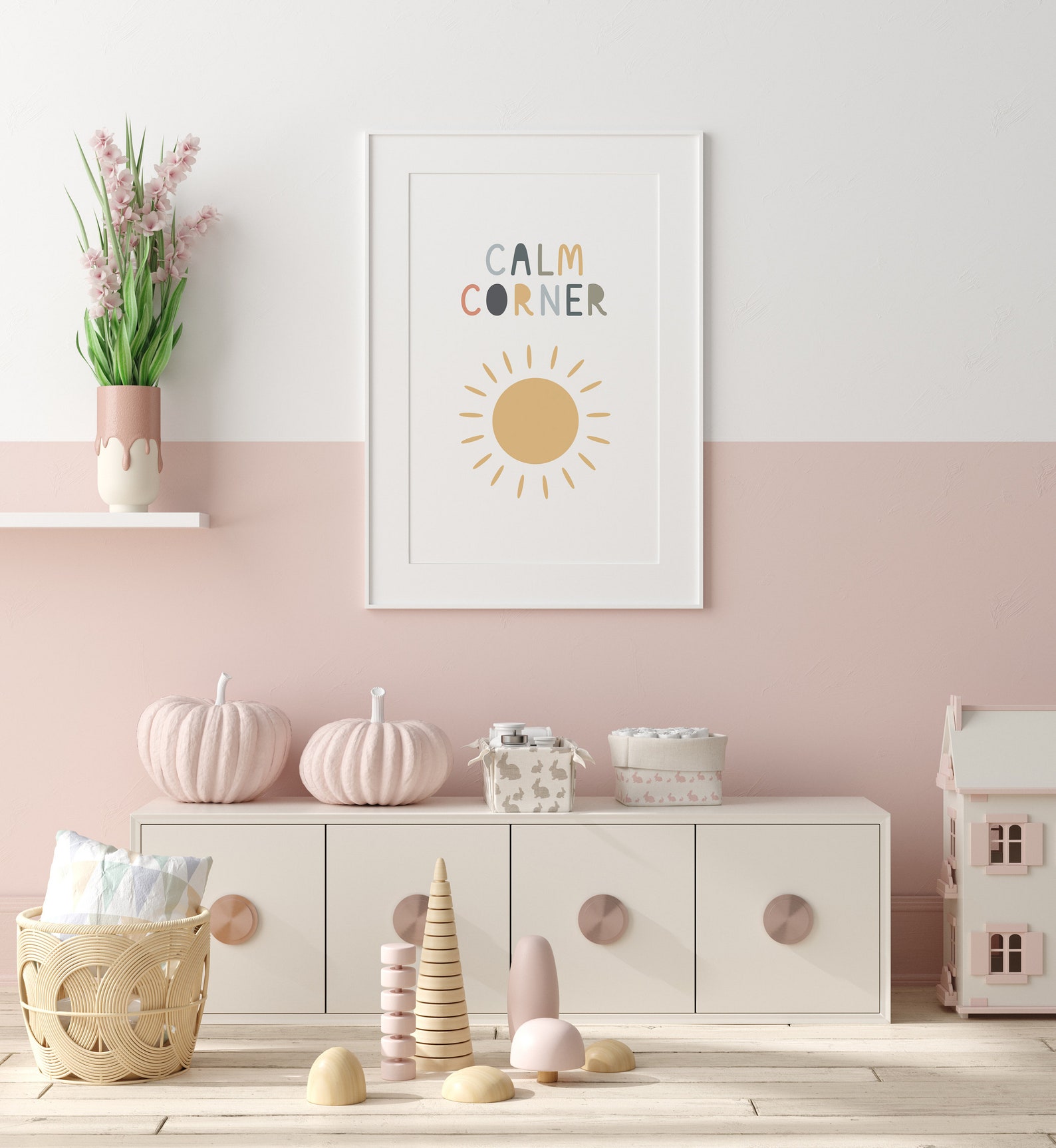 Mindfulness Calm Corner Sign Wall Art Instant Download Calming Corner ...