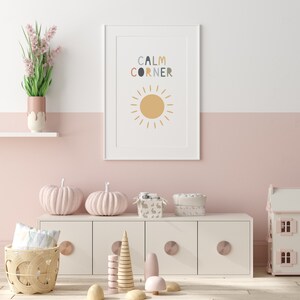 Mindfulness Calm Corner Sign Wall Art Instant Download Calming Corner ...