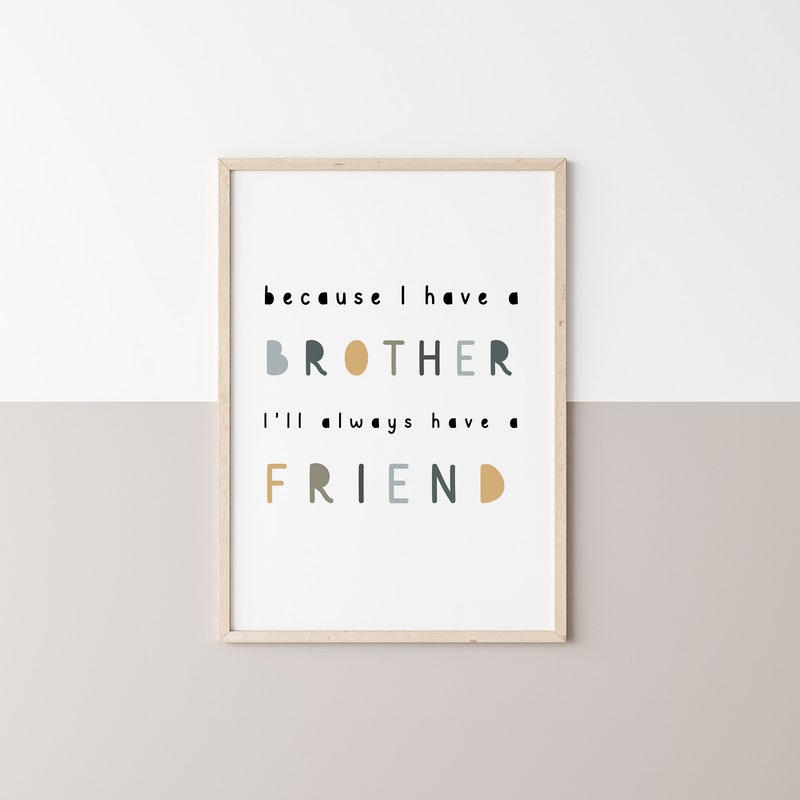 Brother Wall Art - Etsy