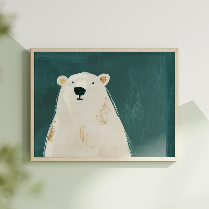 Polar Bear Art - Etsy