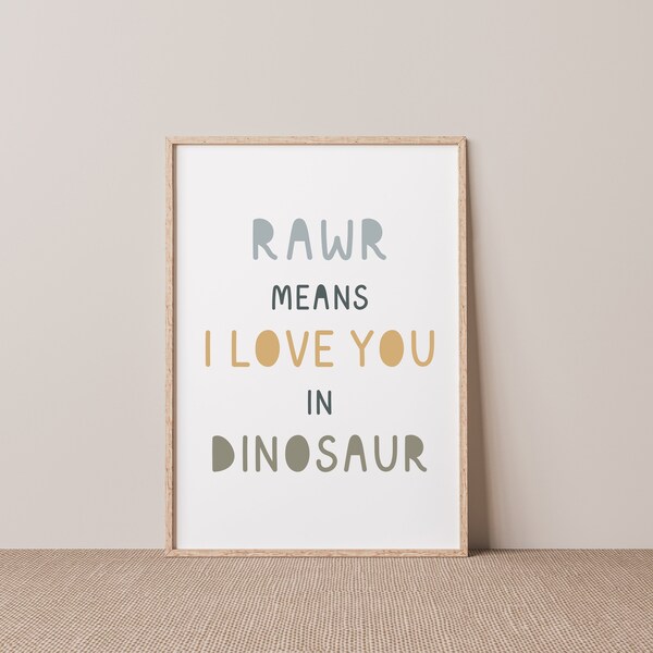 Dinosaur Rawr - Etsy