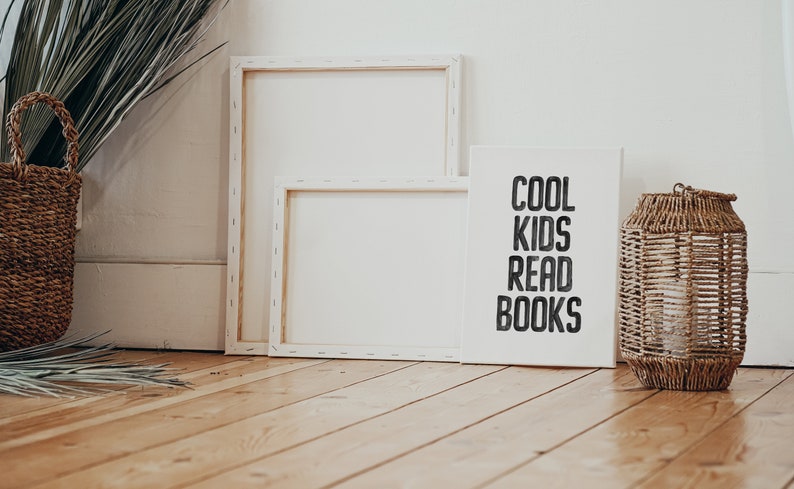 Cozy Reading Corner Printable Cool Kids Read Books Black and White ...