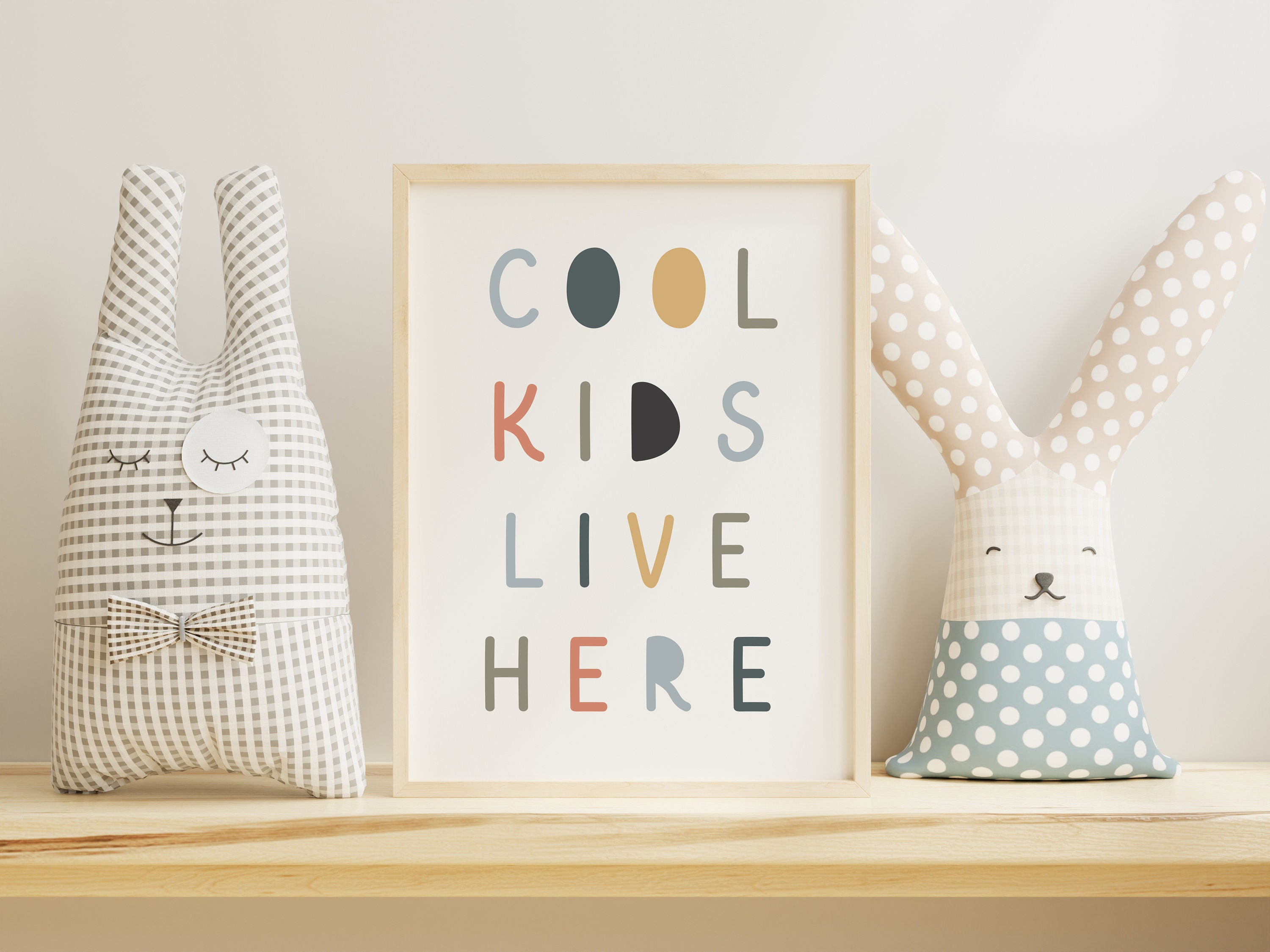 Cool Kids Live Here Sign Kids Wall Decor Boho Playroom Decor - Etsy