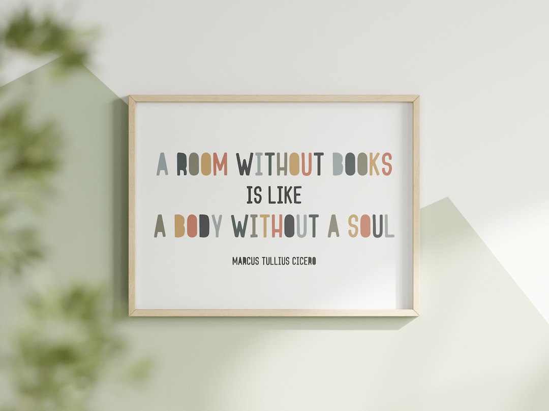 Reading Nook Quote Wall Art Book Lover Gift Reading Corner Kids Wall ...