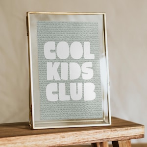 Cool Kids Club Print Vibrant Artwork for Your Little Trendsetter ...