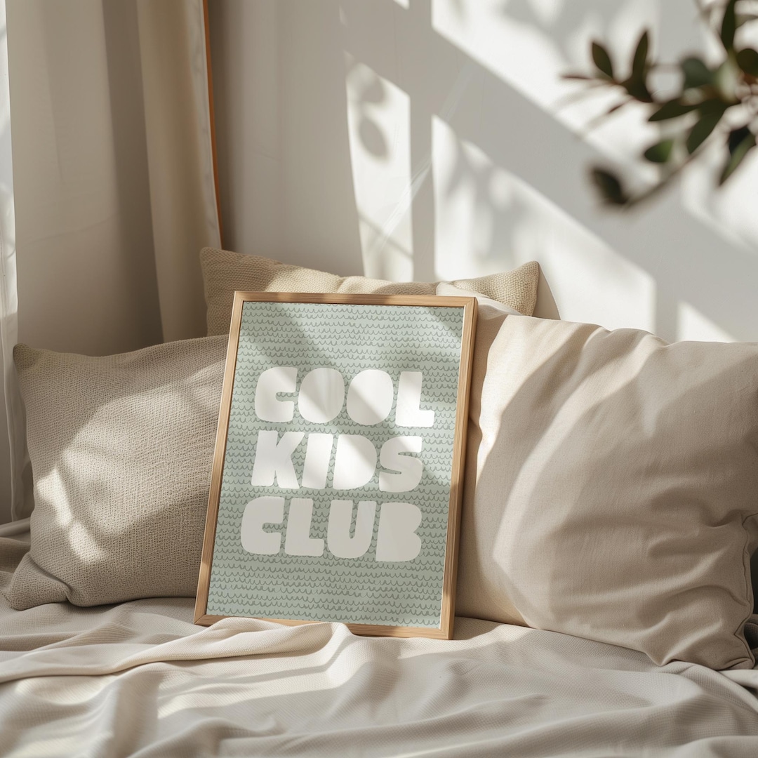 Cool Kids Club Print Vibrant Artwork for Your Little Trendsetter ...