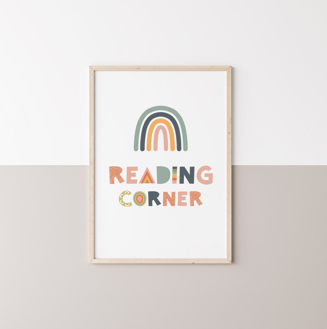 Reading Corner Set of 4 Wall Art for Kids Room Decor Today a - Etsy